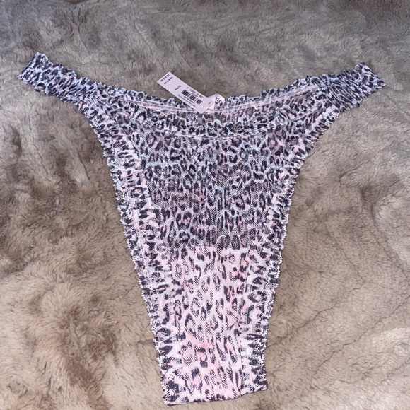 Victoria's Secret | Intimates & Sleepwear | Leopard Print Pink Lace Vs ...